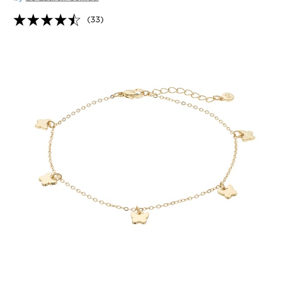 Kohl's | Jewelry | Lc Lauren Conrad Gold Tone Butterfly Anklet New ...